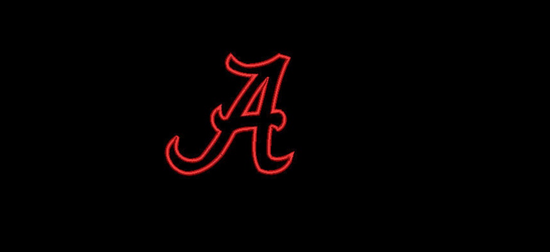 Alabama A Applique Machine Embroidery Design - Etsy
