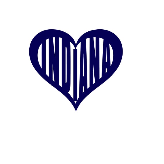 Indiana State SVG Cut Design | Etsy