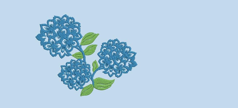 Hydrangea Machine Embroidery Design - Etsy