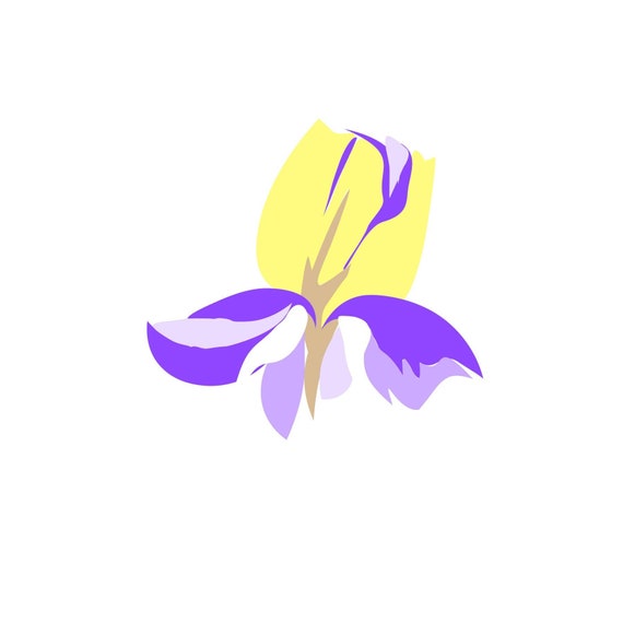 Iris SVG Cut Design - Etsy