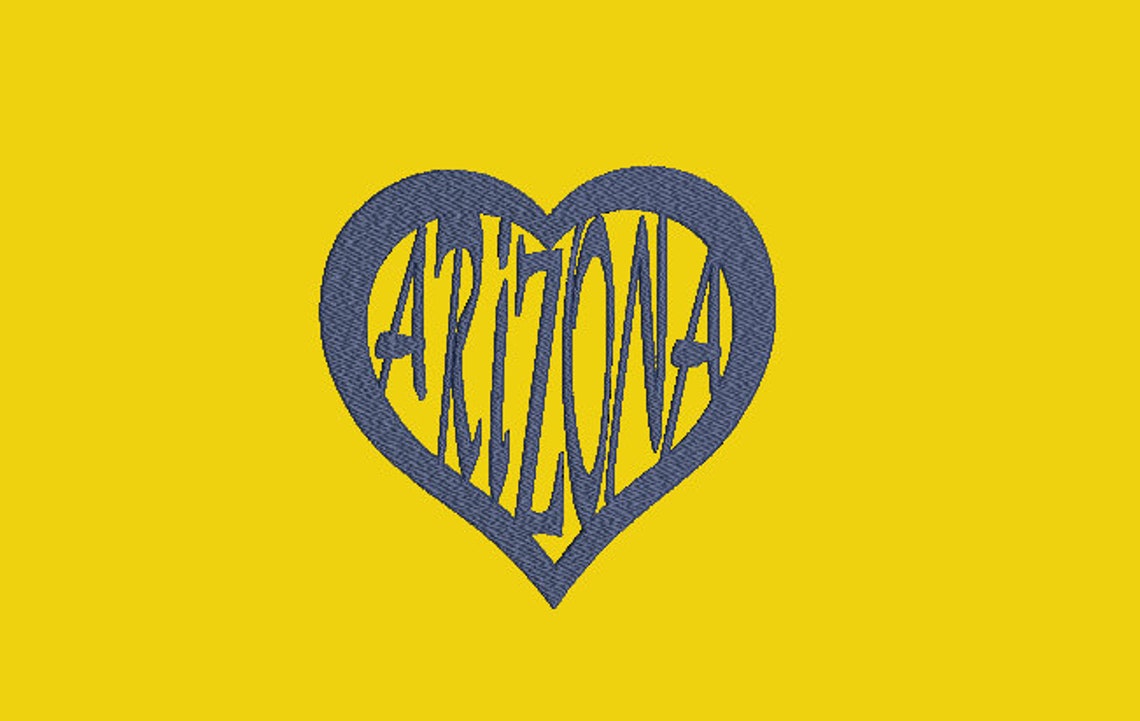 Arizona State Machine Embroidery Design-4 Sizes - Etsy