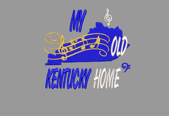 Kentucky Machine Embroidery Design - Etsy