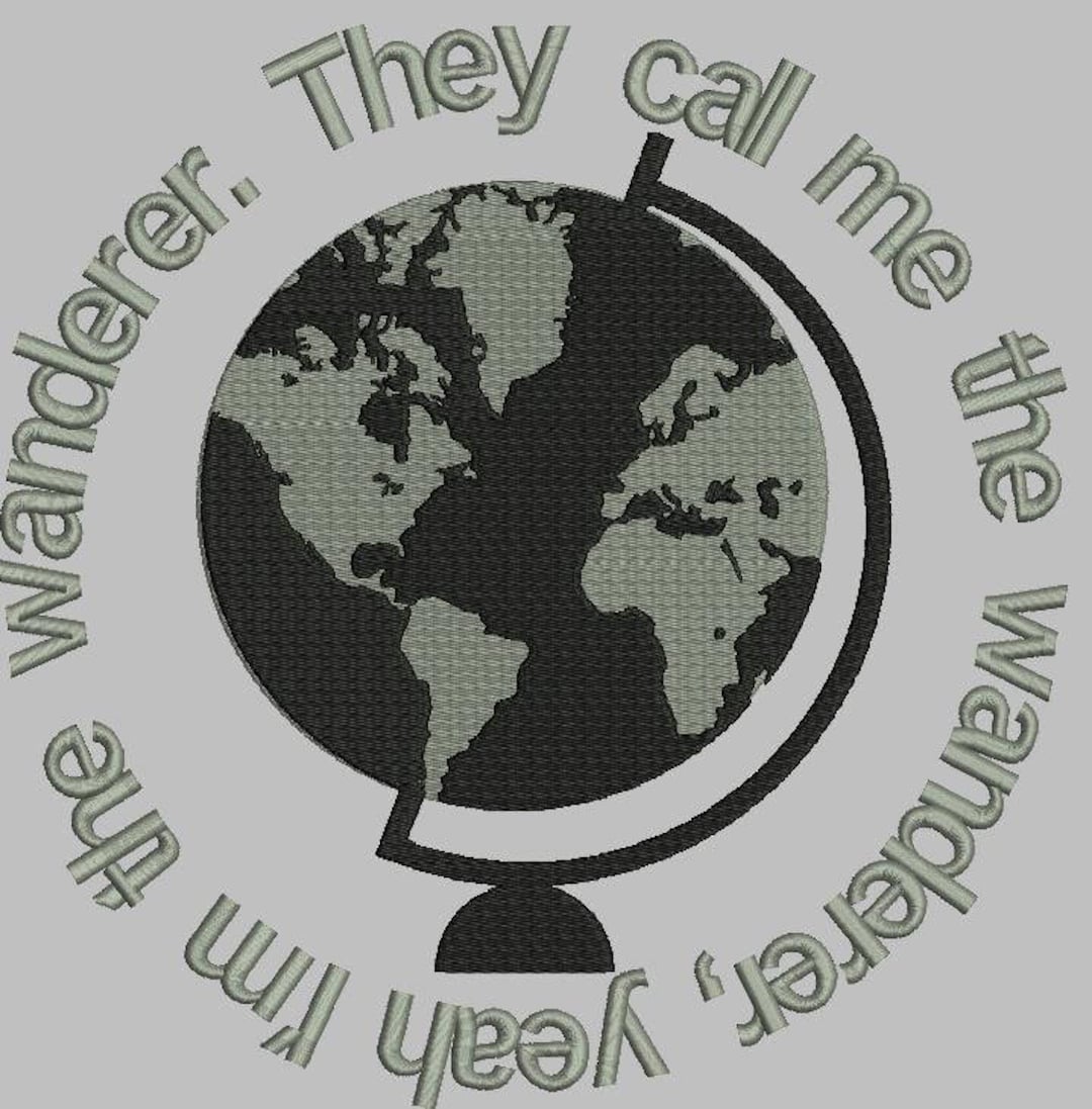 Travel Machine Embroidery Design - Etsy