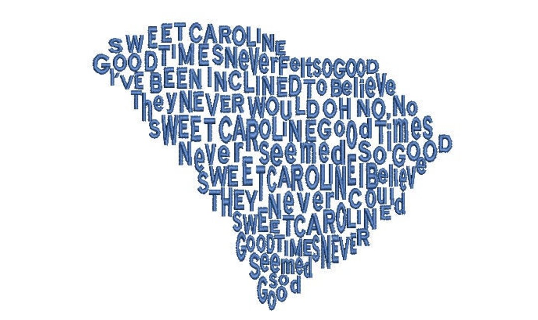 South Carolina State Machine Embroidery Design-4 Sizes - Etsy
