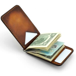 JOY Money Clip Wallet, PERSONALIZED Wallet, Minimalist Wallet, Hand ...