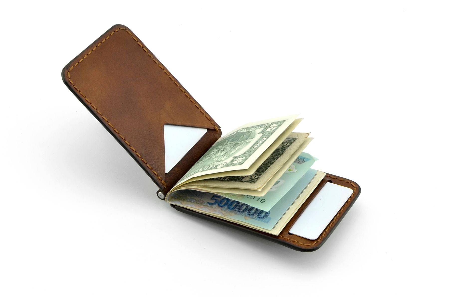 JOY Money Clip Wallet, PERSONALIZED Wallet, Minimalist Wallet, Hand ...