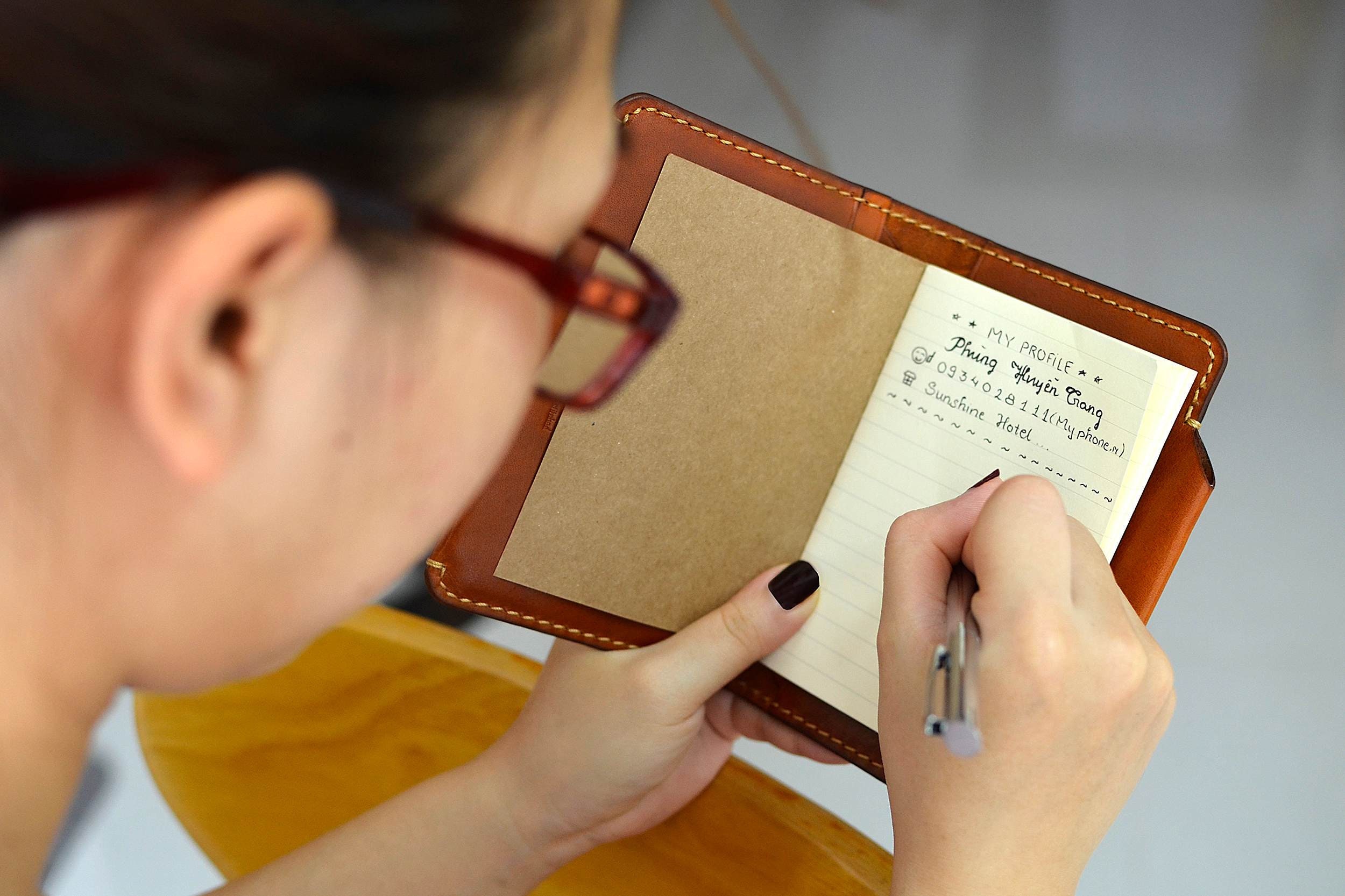 NOTE PASSPORT COVER Personalized Hand Stitched Passport | Etsy