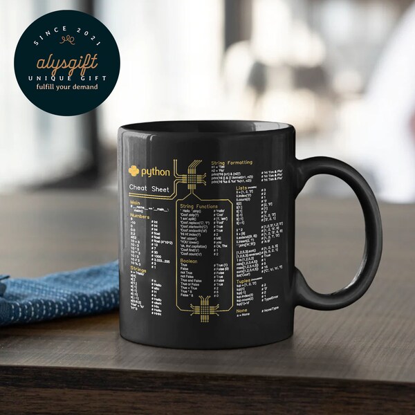 Python Cheat Sheet - Etsy