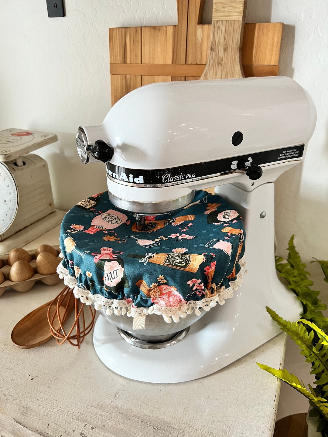 Champagne Bubbly Mixer Cover, Kitchenaid Cover, Bowl Cover, Mixer Bowl ...