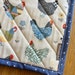 Floral Chicken Casserole Hot Pad, Oversized Quilted Hot Pad, Large ...