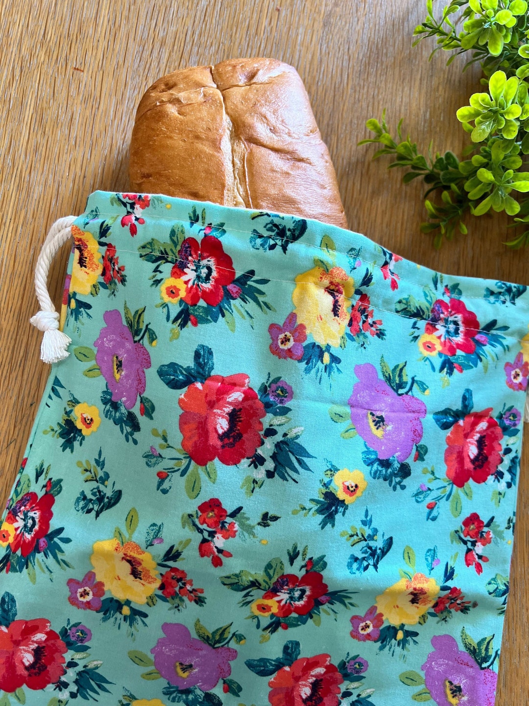 Sweet Romance Bread Bagzero Waste Food Storage With Drawstring Closure ...