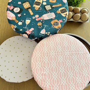 Champagne Bowl Cover Set, Reusable Bowl Covers, Fabric Bowl Cover ...