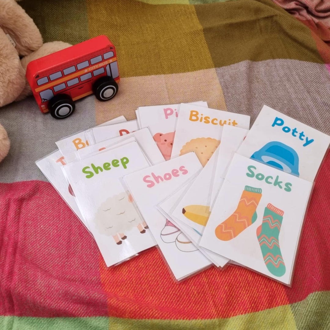 Everyday Printable Toddler Flash Cards - Covering Some Foods, Animals ...