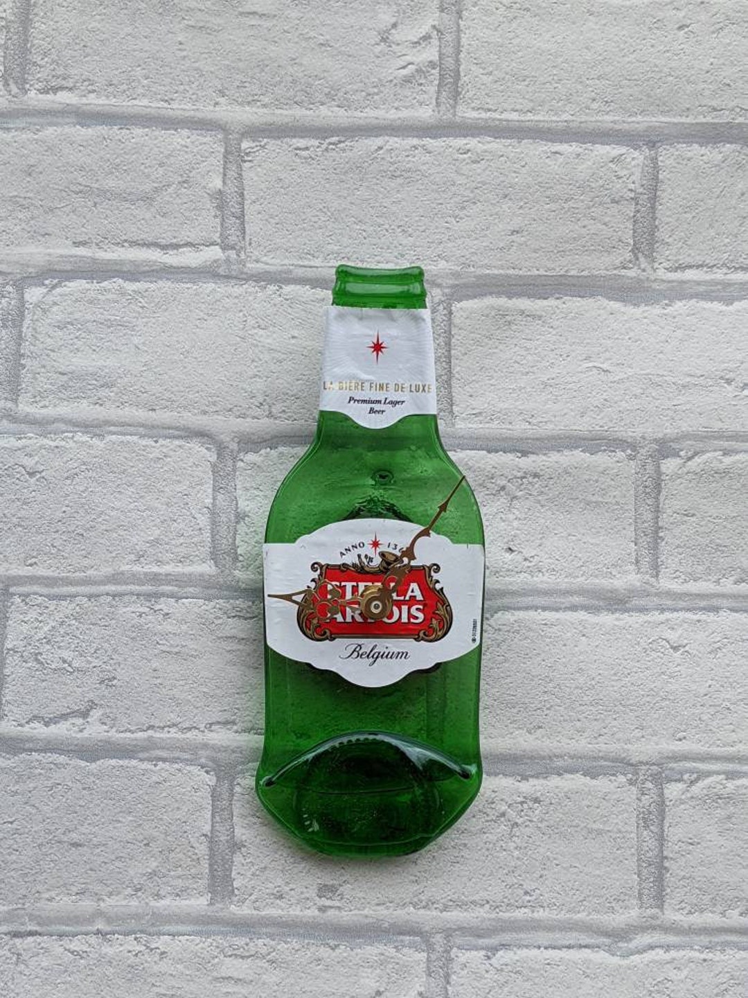Stella Beer Bottle Clock, Flattened Bottle Wall Clock, Christmas ...