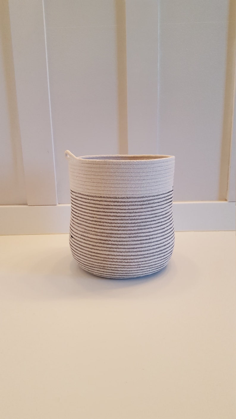 Tall Rope Pot in your Color Choice | Etsy