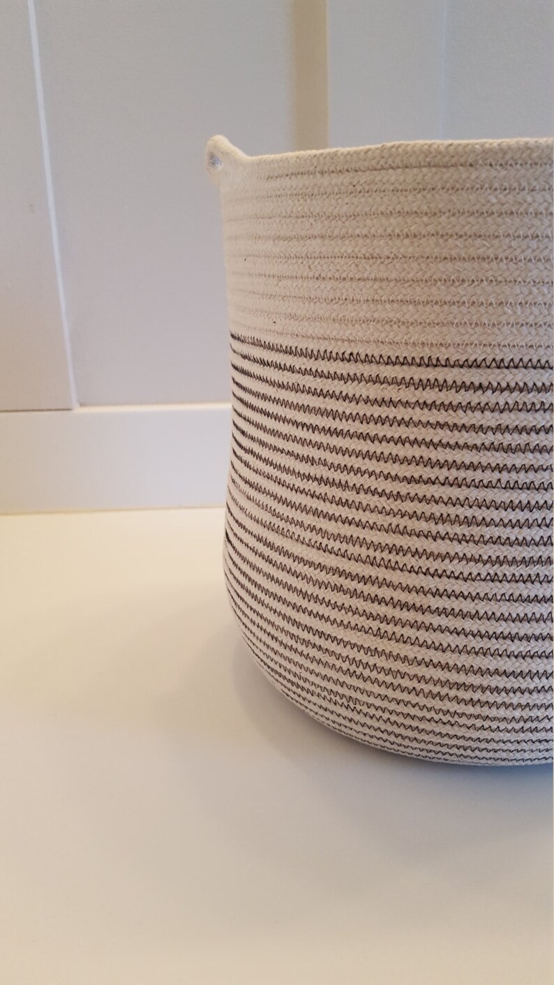 Tall Rope Pot in your Color Choice | Etsy