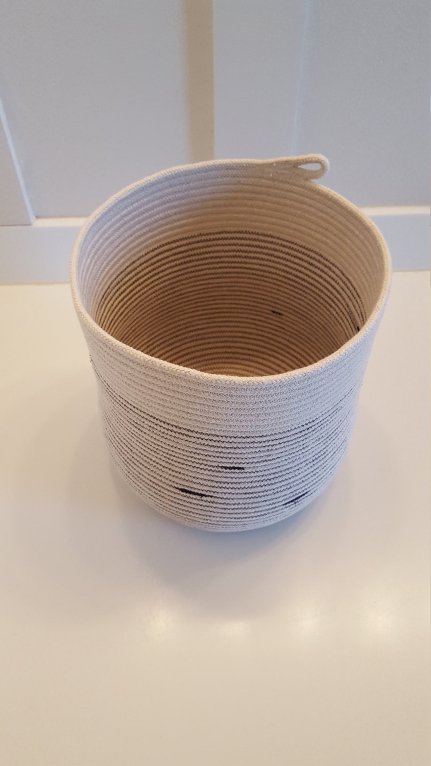 Tall Rope Pot in Your Color Choice - Etsy