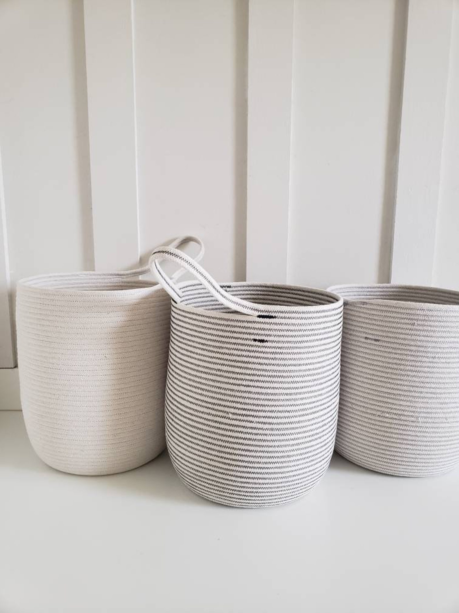 Made to Order One Handled Hanging Basket | Etsy