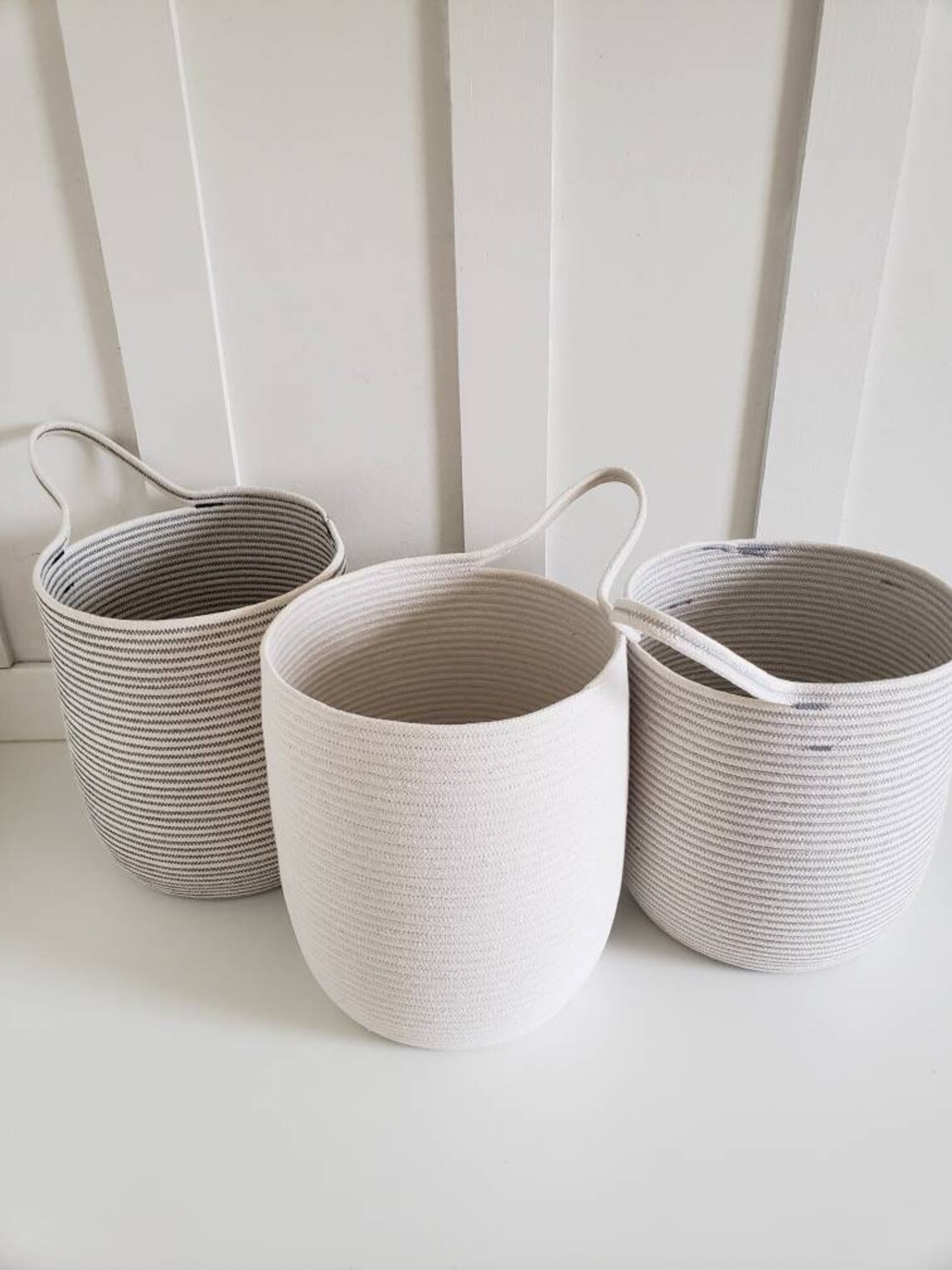 Made to Order One Handled Hanging Basket | Etsy