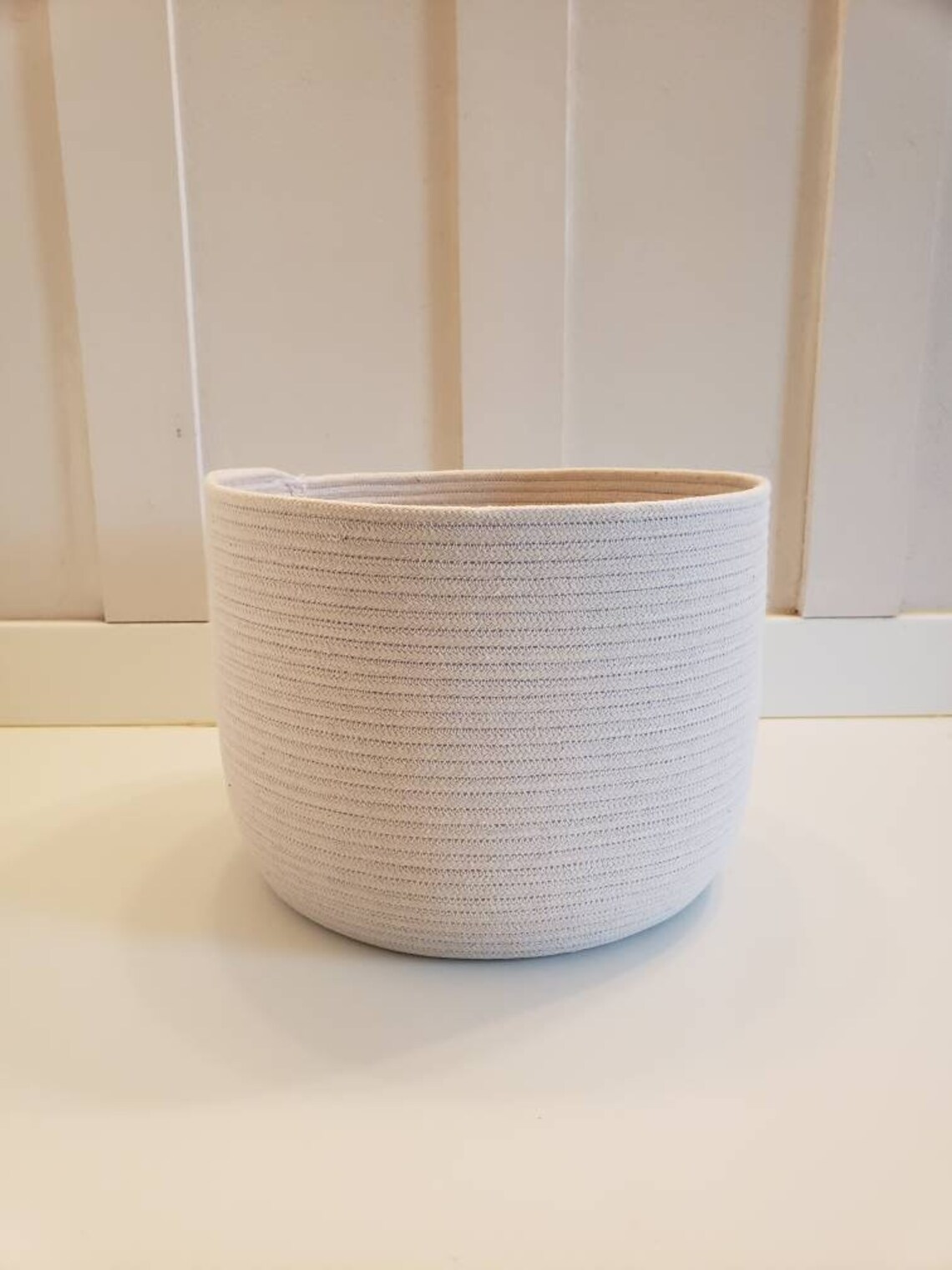 Made to Order Large Color Blocked Rope Pot | Etsy