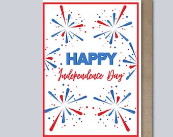 Printable Independence Day Card | Printable 4th of July Cards | Happy ...