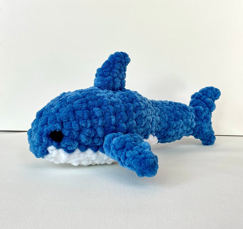 Handmade Baby Shark Plush Crochet Amigurumi Shark Stuffed - Etsy