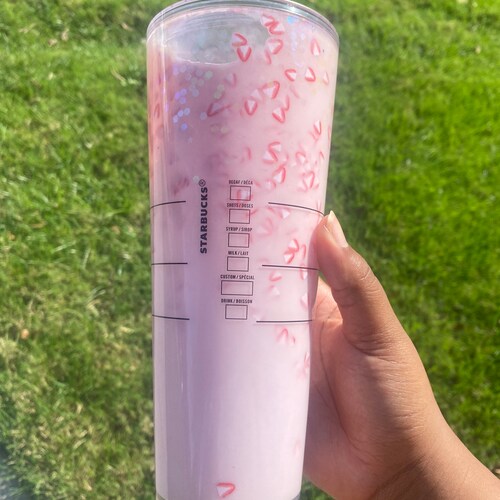 Pink Pearl Starbucks Cold Cup - Etsy