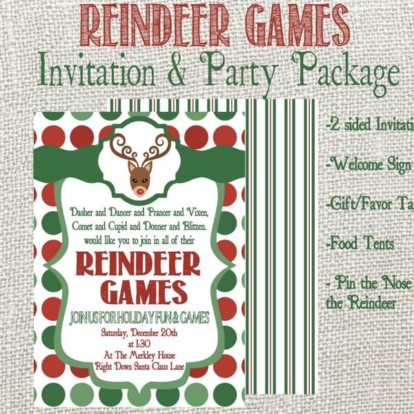 Reindeer Games - Etsy