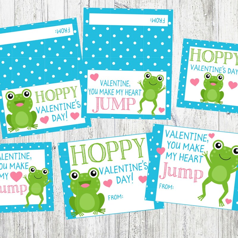 Frog Valentine Card - Etsy