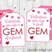 Gem Valentine's Tags. Great for Ring Candy. Printable Valentine's Day ...