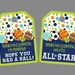 All Star Sports Party Favor Tag. for Sports Birthday Party or Baby ...
