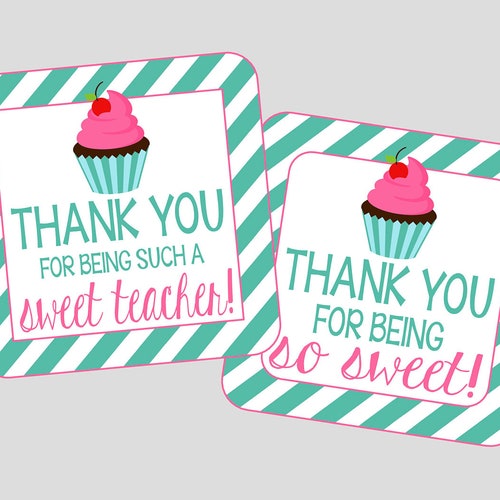 Ice Cream Teacher Appreciation Thank You Gift Tags Here's | Etsy