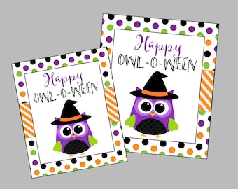 Owl Favor Tags - Etsy