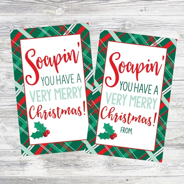 Very Merry Christmas Printable - Etsy