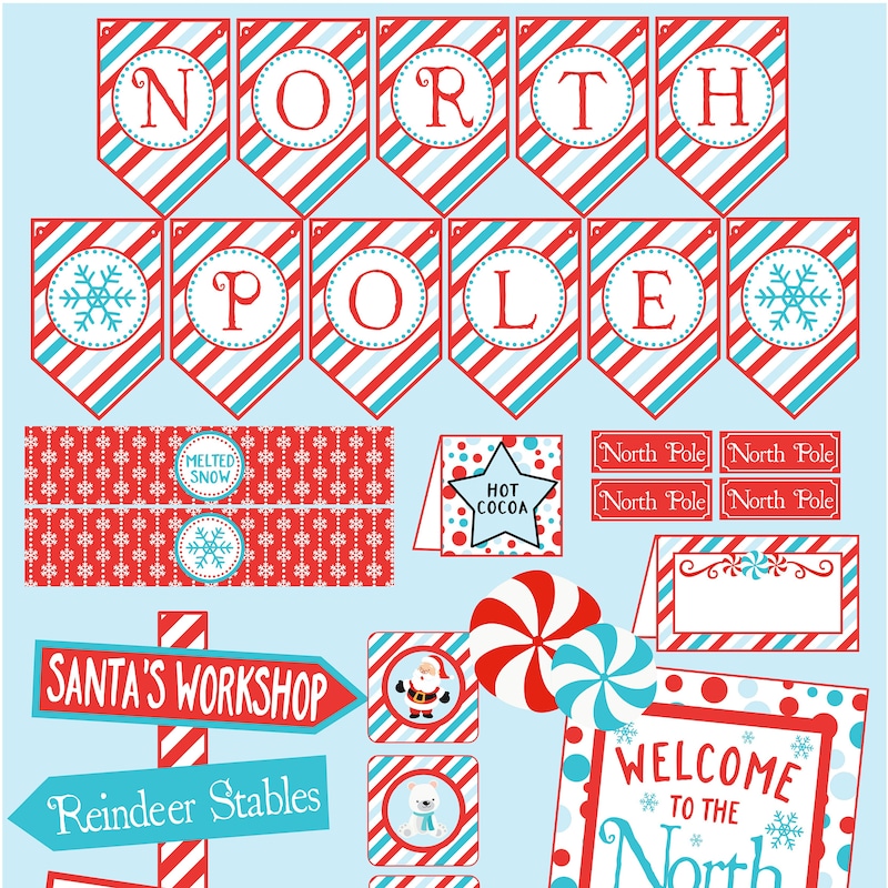 North Pole Party - Etsy