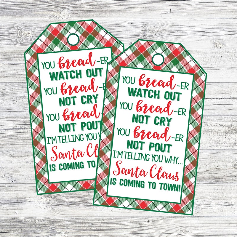 Christmas Tags Printable - Etsy