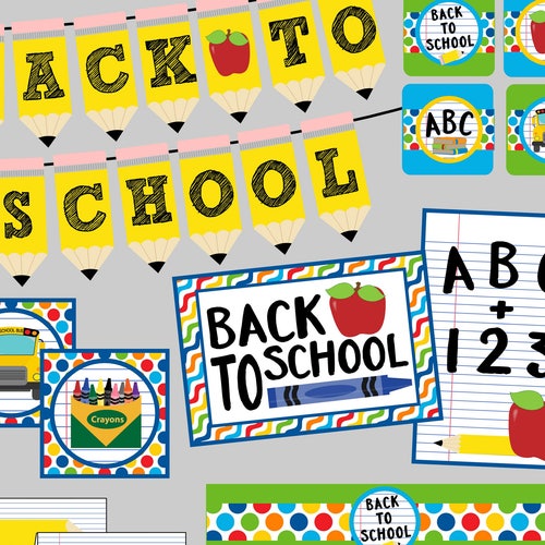 Back to School Party PRINTABLES INSTANT DOWNLOAD by Love the | Etsy