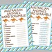 Australian Animals Word Scramble. Australia Party Games, Australia ...