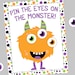 Pin the Eyes on the Monster. Printable Halloween Party Game, Monster ...