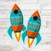 Space Party Favor Tags. Hope You Had A Blast Rocket Ship Favor Tags for ...