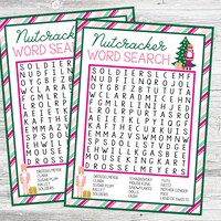 Nutcracker Ballet Word Search - Dance Class Printables - Dance ...