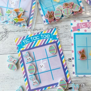 Easter Tic Tac Toe Game. Printable Tic Tac Toe Game for Easter Basket ...
