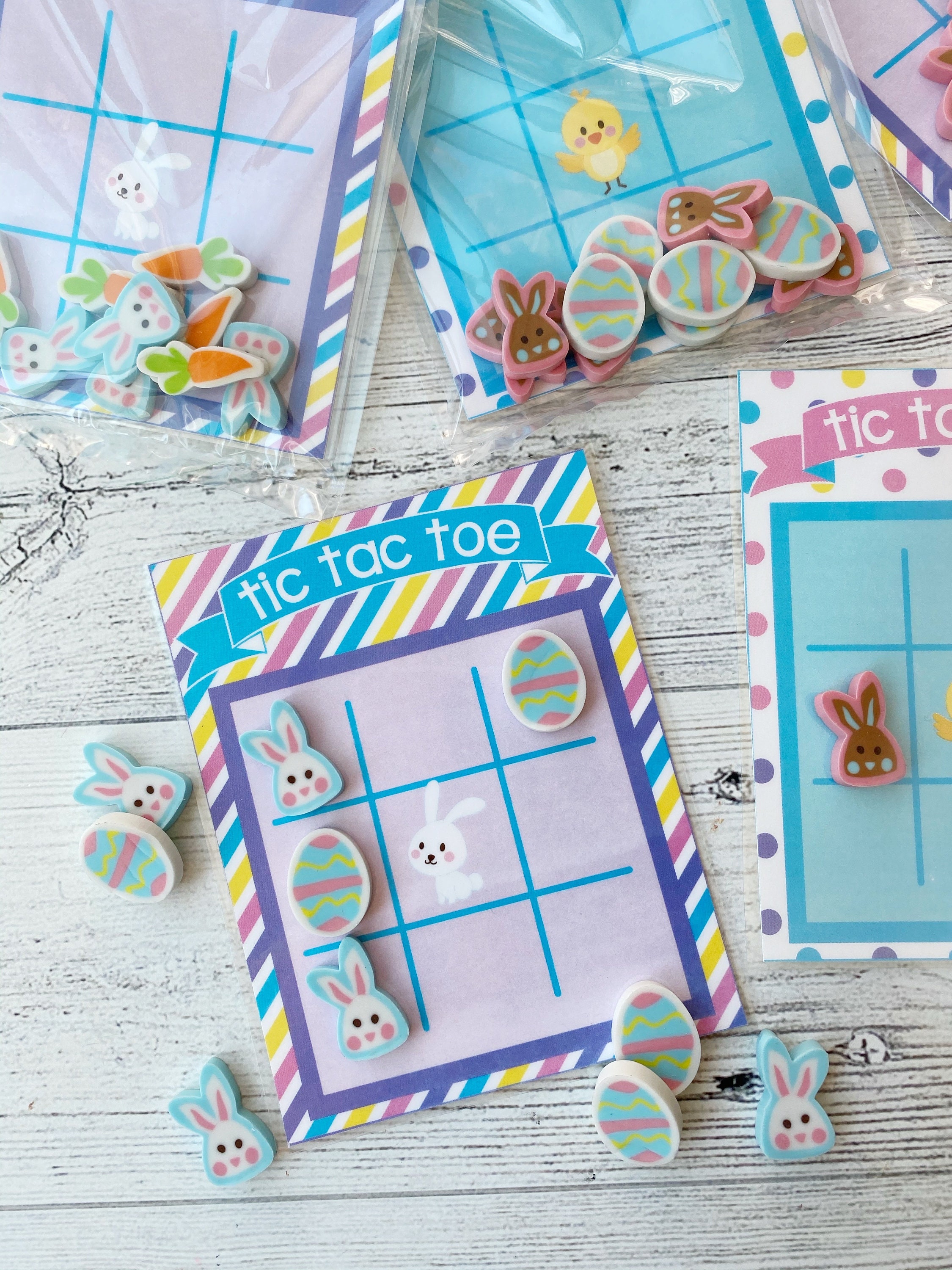 Easter Tic Tac Toe Game. Printable Tic Tac Toe Game for Easter Basket ...