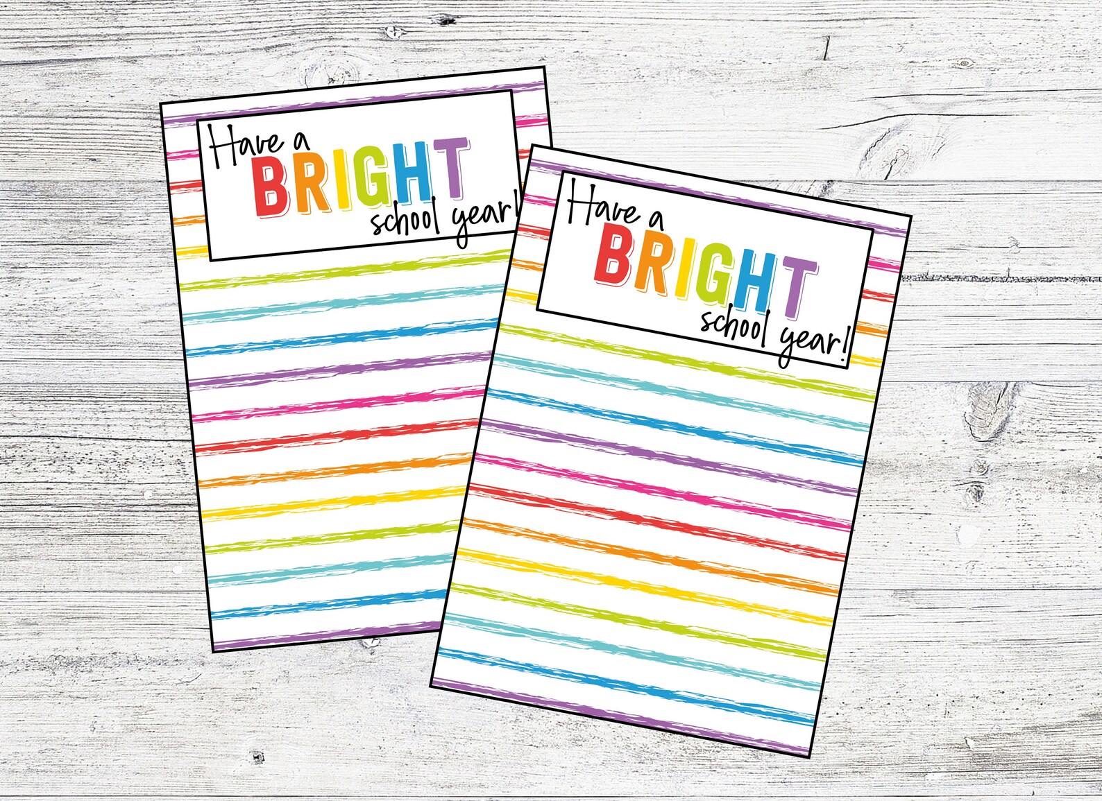 Printable Have A BRIGHT School Year Cookie Cards. Back to - Etsy
