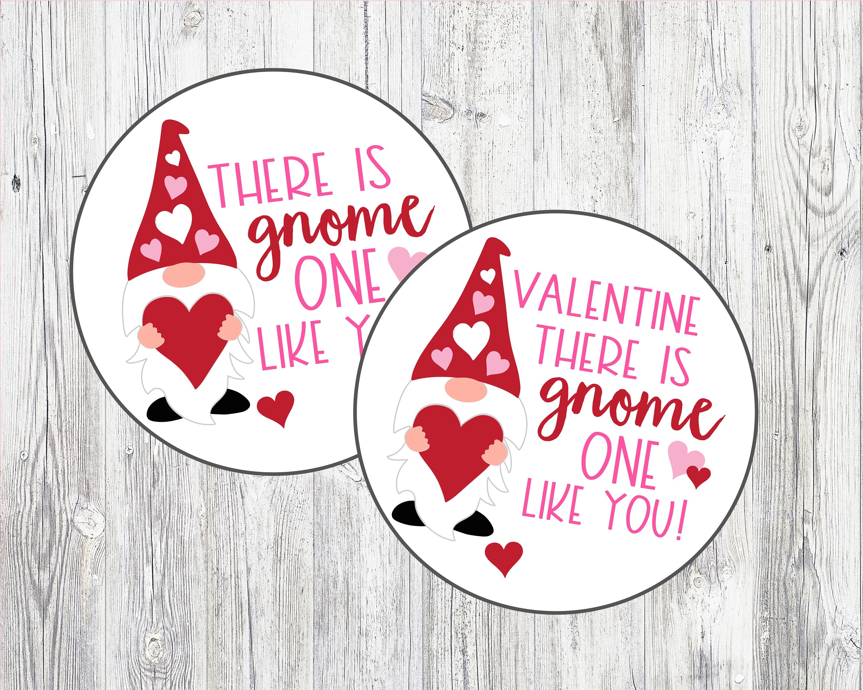 Gnome Valentine's Day Tags. There is GNOME One Like You | Etsy