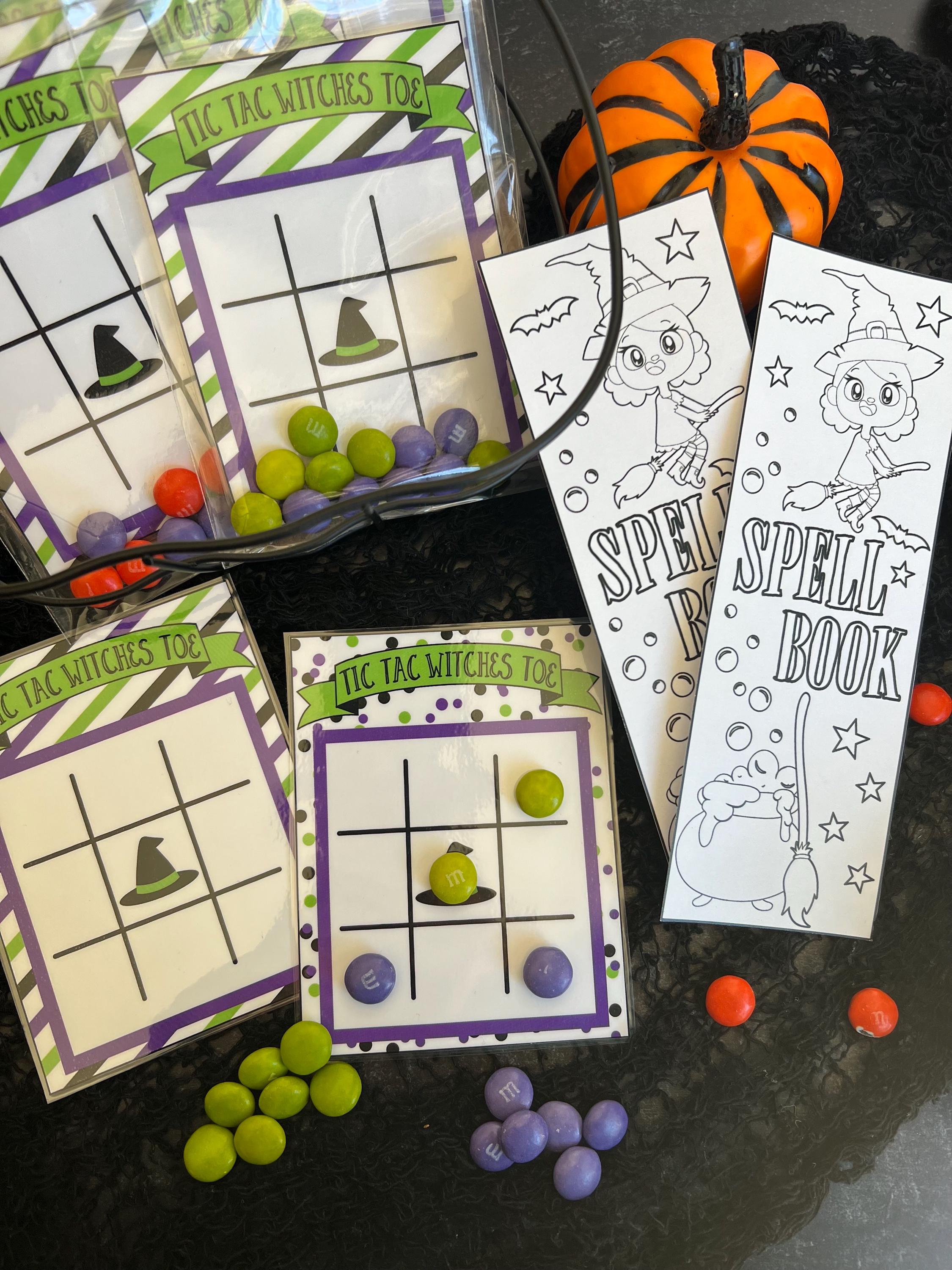 Printable Tic Tac Witches Toe Halloween Tic Tac Toe Game. Instant ...