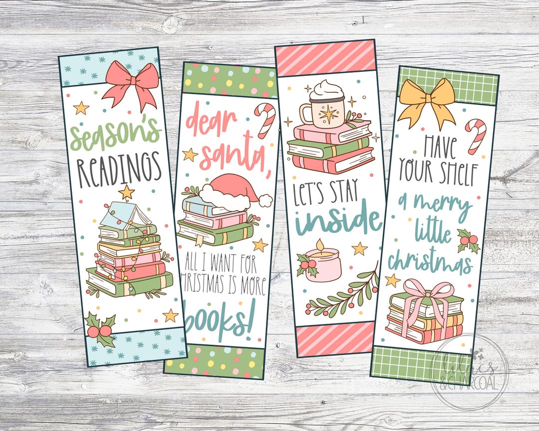 Printable Season's Readings Bookish Bookmarks. Instant Digital Download ...