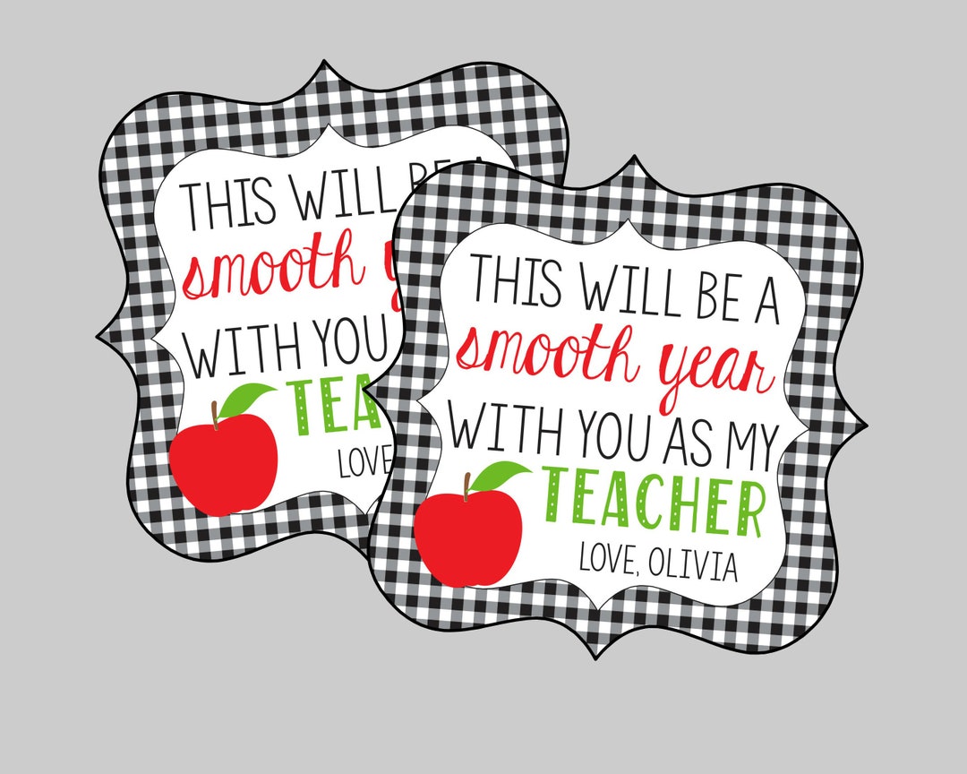 Personalized Smooth Year Tags for Back-to-school Teacher's Gift ...