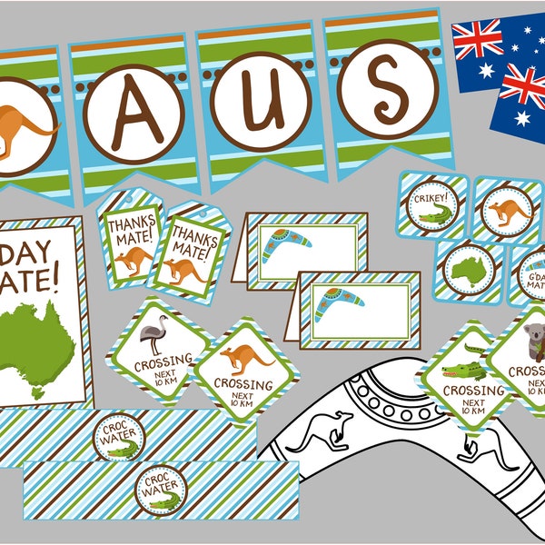 Australia Themed Party Decorations - Etsy