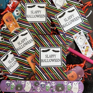 Slappy Halloween! Printable Halloween Cards to Pair With Slap Bracelets ...
